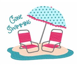 Gone Swimming Embroidery Design | AnnTheGran.com
