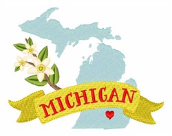 Michigan Embroidery Design | AnnTheGran.com