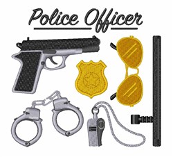 Police Officer Embroidery Design | AnnTheGran.com