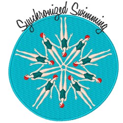 Synchronized Swimming Embroidery Design | AnnTheGran.com