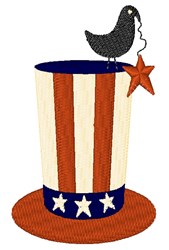 Top Hat & Crow Embroidery Design | AnnTheGran.com