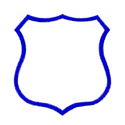 Badge Outline Embroidery Design | AnnTheGran.com
