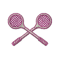 Squash Rackets Embroidery Design | AnnTheGran.com