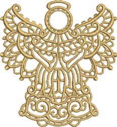 Angel Swirls Embroidery Design | AnnTheGran.com