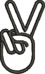 Peace Sign Embroidery Design | AnnTheGran.com