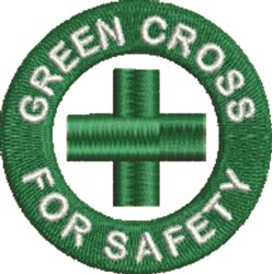 Green Cross Embroidery Design | AnnTheGran.com