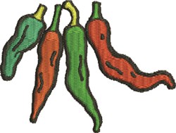 Chili Peppers Embroidery Design | AnnTheGran.com