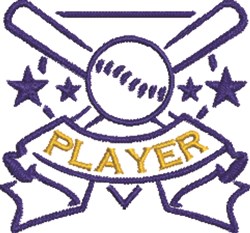 Baseball Player Embroidery Design | AnnTheGran.com