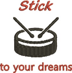 Drummer Dreams Embroidery Design | AnnTheGran.com