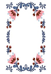 Flower Frame Embroidery Design | AnnTheGran.com