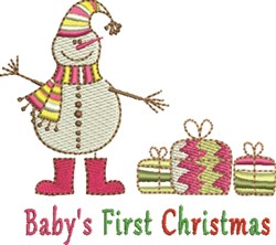 Babys First Christmas Embroidery Design | AnnTheGran.com