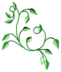 Swirl Vine Embroidery Design | AnnTheGran.com