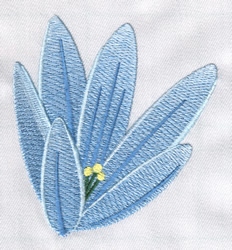 Blue Flower Embroidery Design | AnnTheGran.com