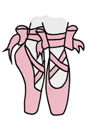 Toe Shoes Embroidery Design | AnnTheGran.com