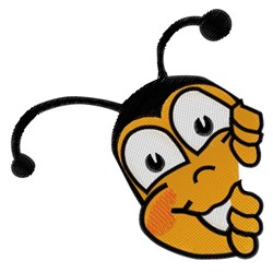 Bee Peaking Embroidery Design | AnnTheGran.com