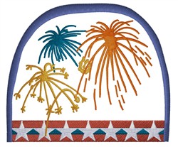 Fireworks Embroidery Design | AnnTheGran.com