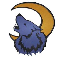 Wolf Howling Embroidery Design | AnnTheGran.com
