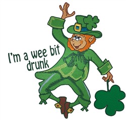 Wee Bit Drunk Embroidery Design | AnnTheGran.com