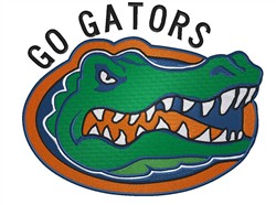 Free Go Gators Mascot Embroidery Design | AnnTheGran.com
