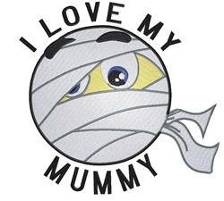Free Smiley Mummy Embroidery Design | AnnTheGran.com