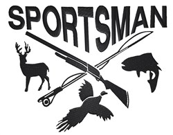 Sportsman Design Embroidery Design | AnnTheGran.com