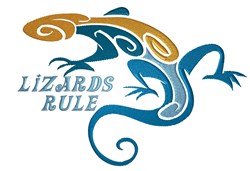 Lizards Rule Embroidery Design | AnnTheGran.com