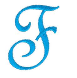 Classic Monogram Letter F Embroidery Design | AnnTheGran.com