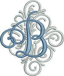 Adorn Monogram B Embroidery Design | AnnTheGran.com