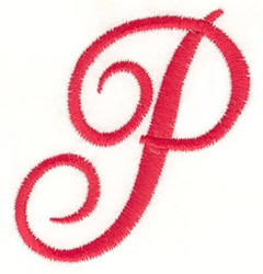 Fancy Monogram P Embroidery Design | AnnTheGran.com