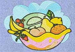 Free Fruit Bowl Embroidery Design | AnnTheGran.com