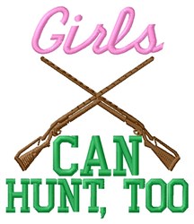 Girls On Hunting Embroidery Design | AnnTheGran.com