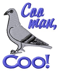 Coo Man Embroidery Design | AnnTheGran.com
