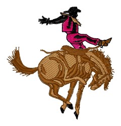 Bronc Rider Embroidery Design | AnnTheGran.com