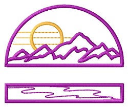 Mountain Range Embroidery Design | AnnTheGran.com