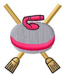Broomball Embroidery Design | AnnTheGran.com
