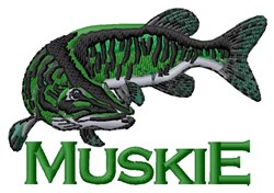 Muskie Embroidery Design | AnnTheGran.com