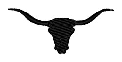 Steer Head Embroidery Design | AnnTheGran.com