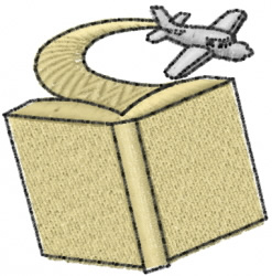 Free Airplane Book Embroidery Design | AnnTheGran.com