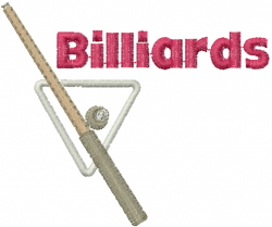 Billiards Embroidery Design | AnnTheGran.com
