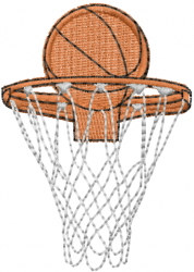 Basketball Net Embroidery Design | AnnTheGran.com