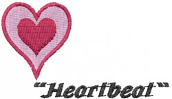 Free Heartbeat Embroidery Design | AnnTheGran.com