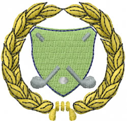 Golf Crest Embroidery Design | AnnTheGran.com