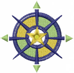 Compass Embroidery Design | AnnTheGran.com