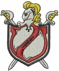 Shield Crest Embroidery Design | AnnTheGran.com