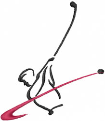 Golfer Swinging Embroidery Design | AnnTheGran.com