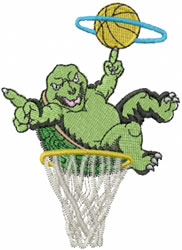 Basketball Turtle Embroidery Design | AnnTheGran.com