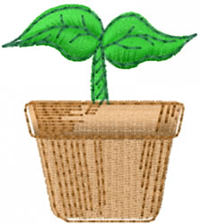 Flower Pot Embroidery Design | AnnTheGran.com