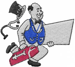 Doctor Embroidery Design | AnnTheGran.com