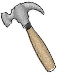 Hammer Embroidery Design | AnnTheGran.com