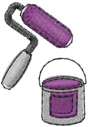 Paint Bucket Embroidery Design | AnnTheGran.com